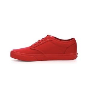 Vans | Shoes | Vans Atwood Mono Red Shoes | Poshmark